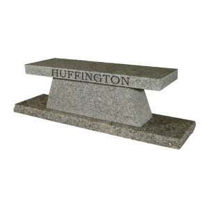 Memorial Granite Bench Headstones - East Coast Memorials