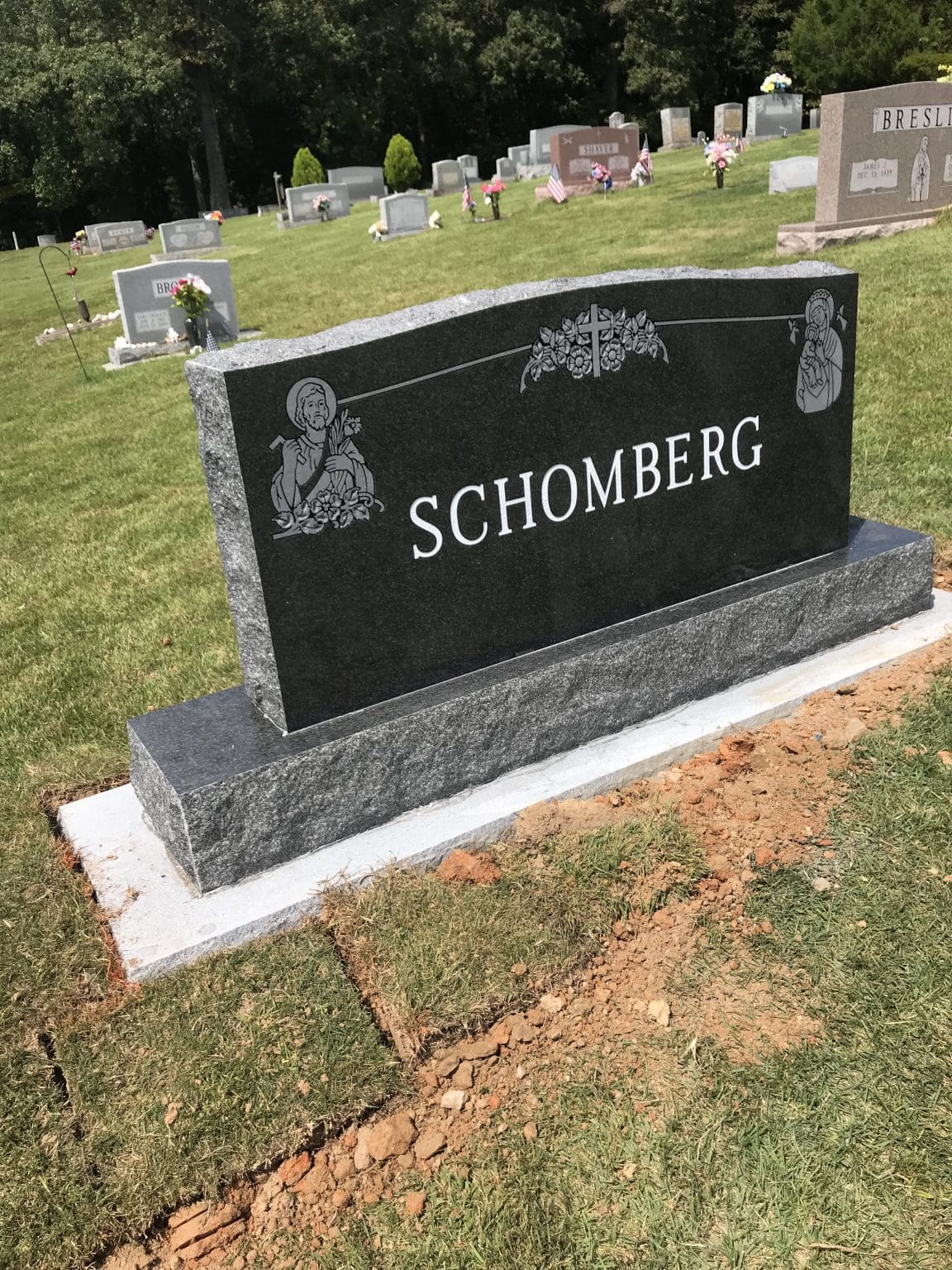 Double Companion Upright Granite Headstones Archives - East Coast Memorials